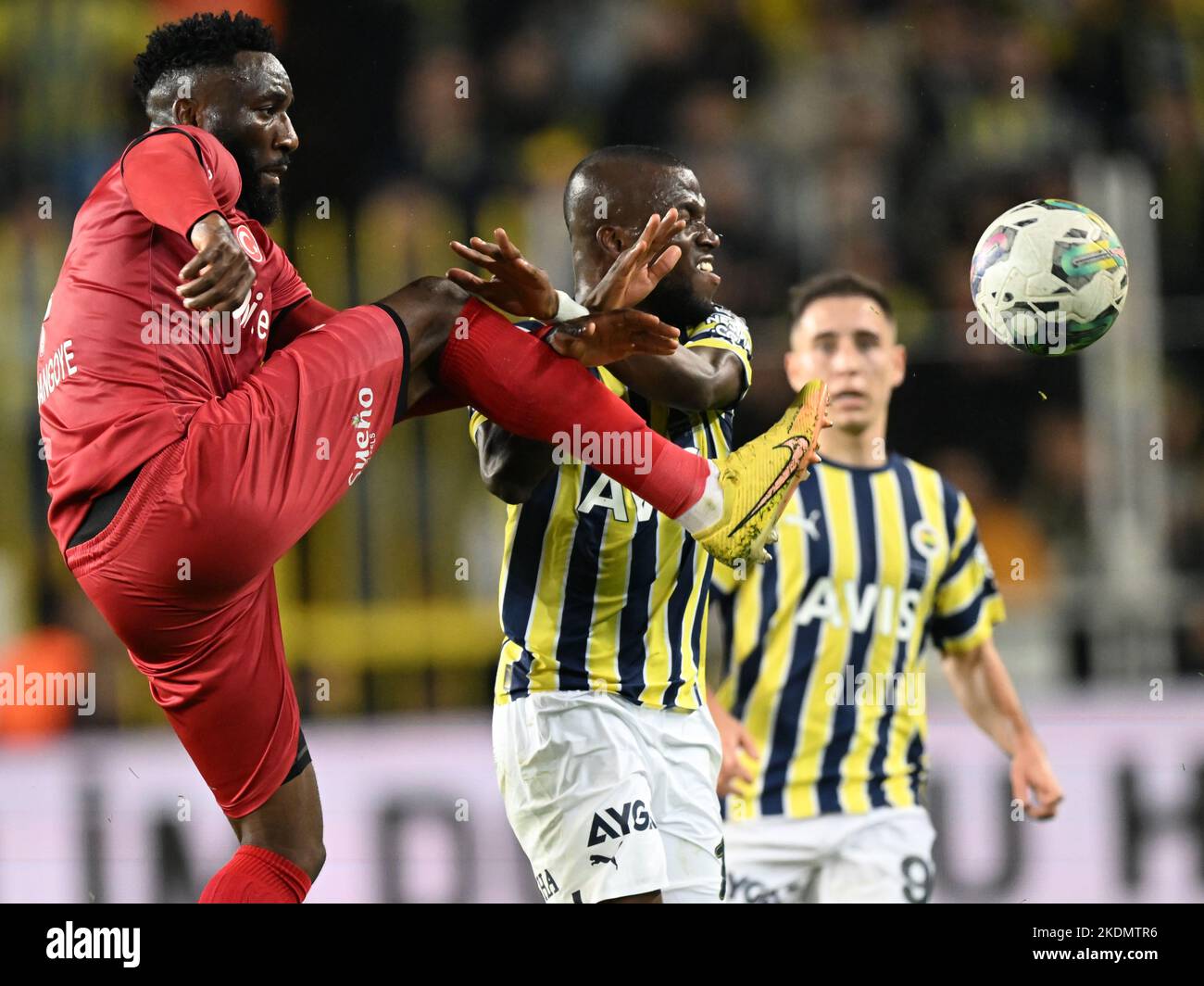ISTANBUL - (lr) Aaron Appindangoye of Demir Grup Sivasspor, Enner ...