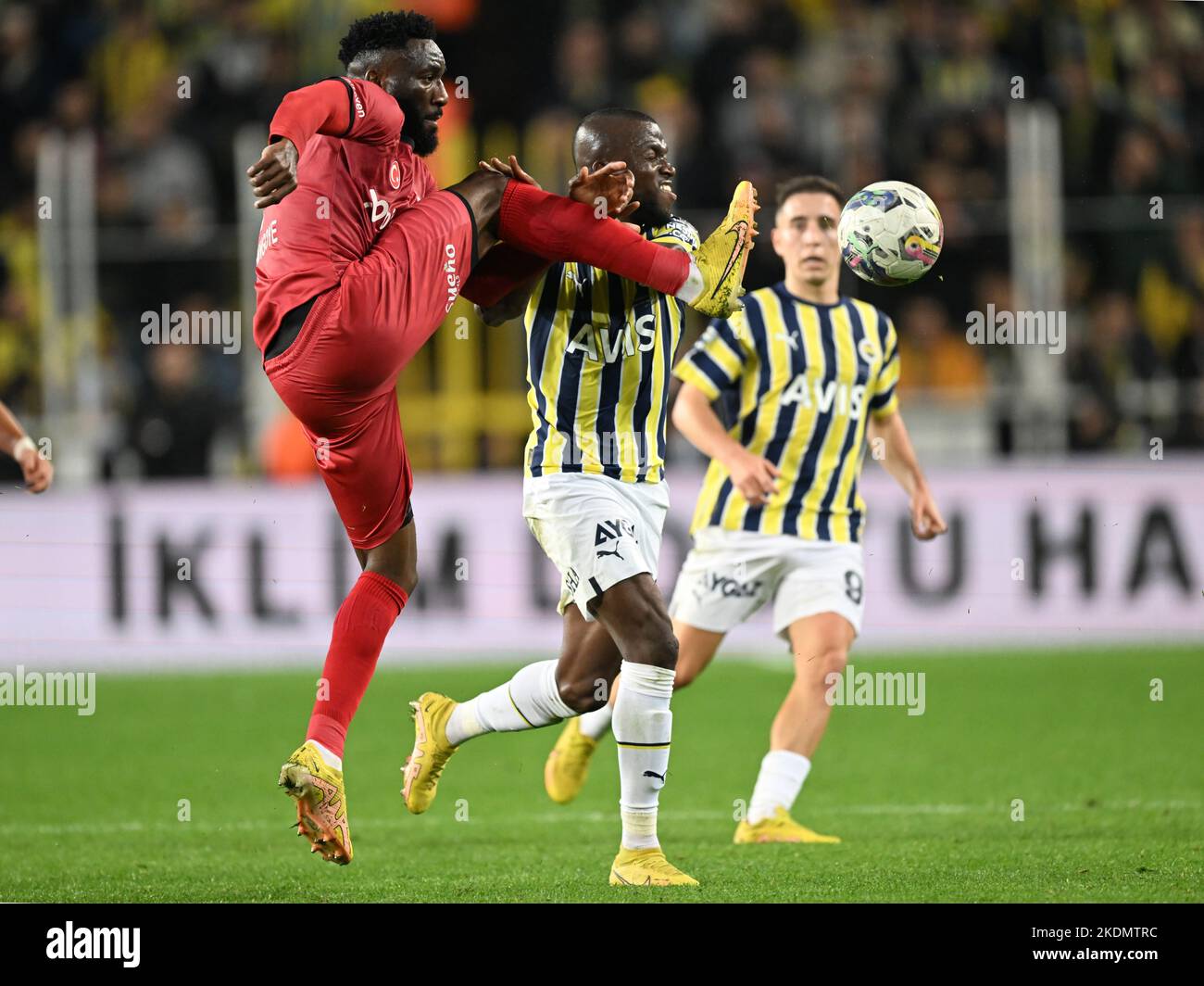 ISTANBUL - (lr) Aaron Appindangoye of Demir Grup Sivasspor, Enner ...