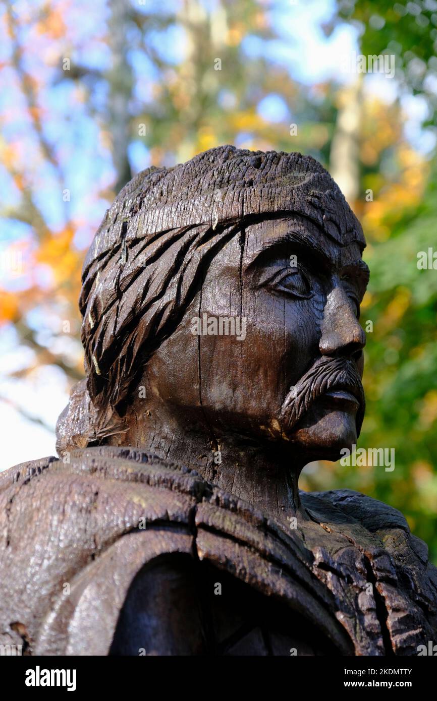 Autumn at the Old Railway Station Tintern Forest of Dean. On of the ...