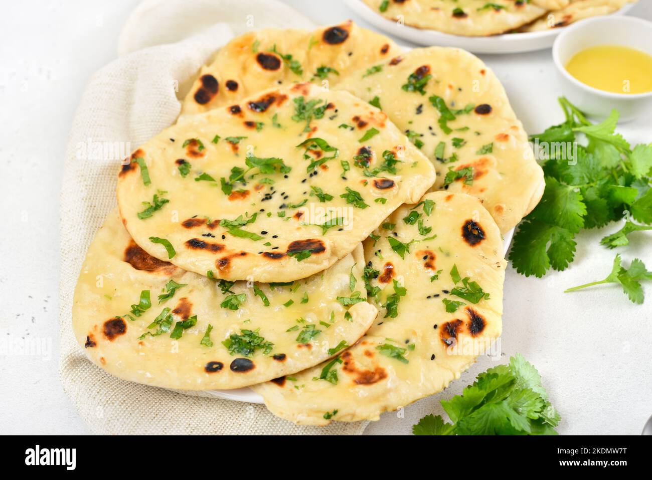 Delicious plate naan flatbread hi-res stock photography and images - Alamy