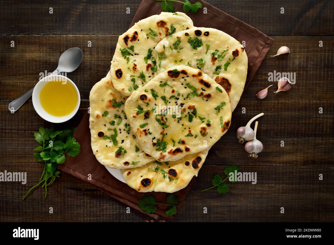 Indian nan flat bread hi-res stock photography and images - Alamy