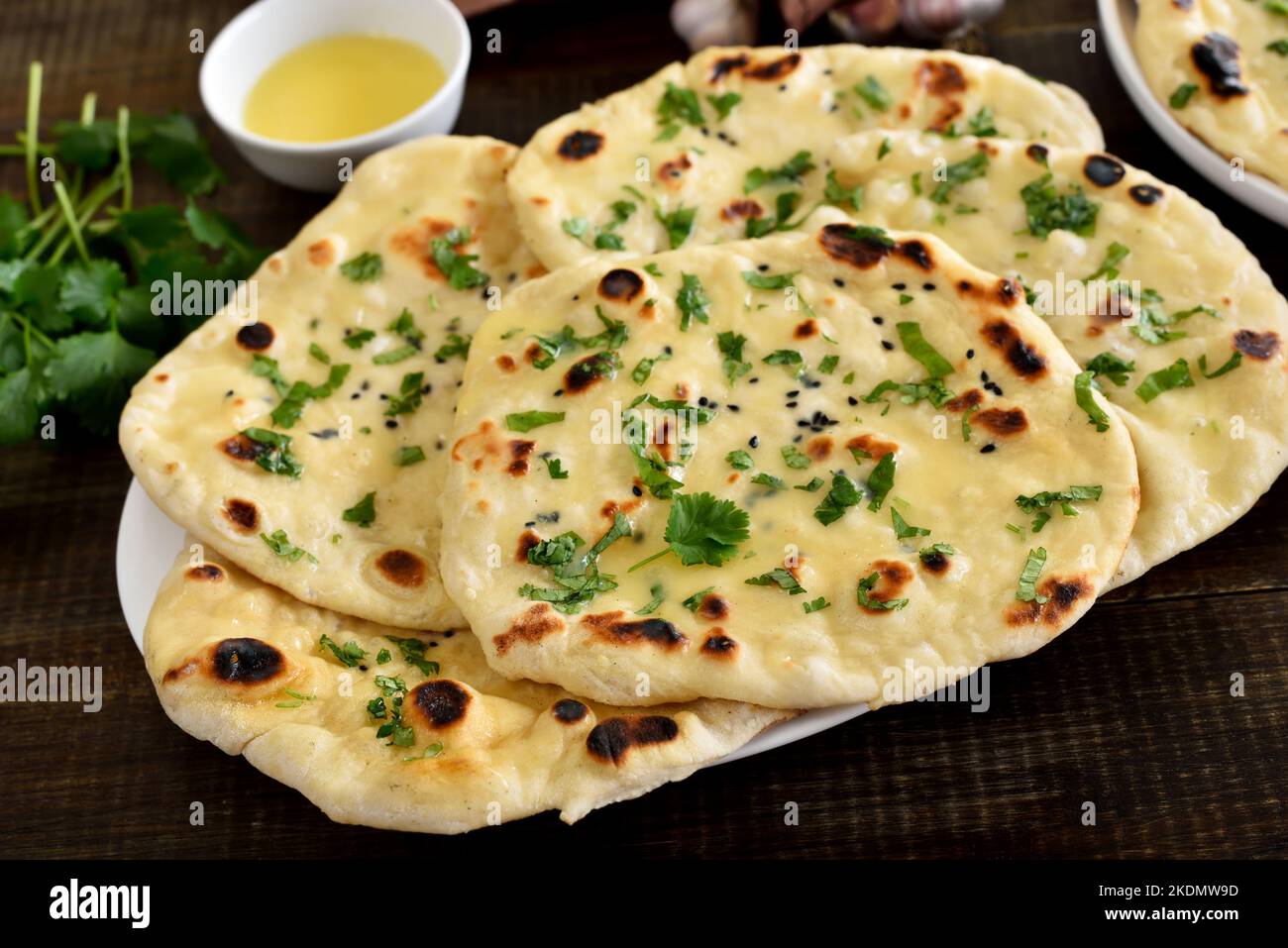 Delicious plate naan flatbread hi-res stock photography and images - Alamy