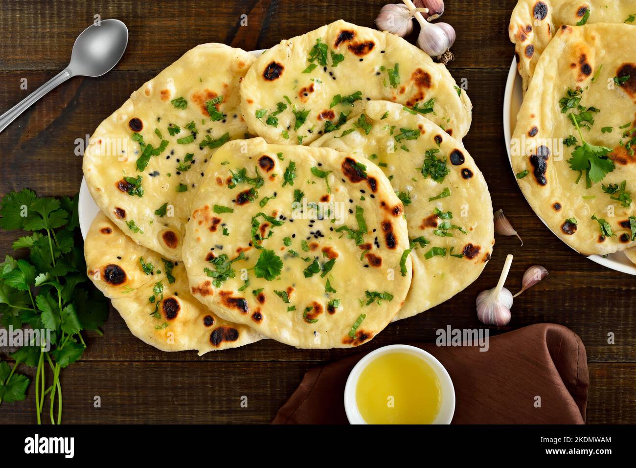 Indian nan flat bread hi-res stock photography and images - Alamy