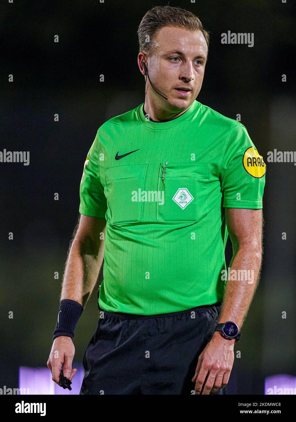 EINDHOVEN, NETHERLANDS - NOVEMBER 7: Referee Stan Teuben during the ...