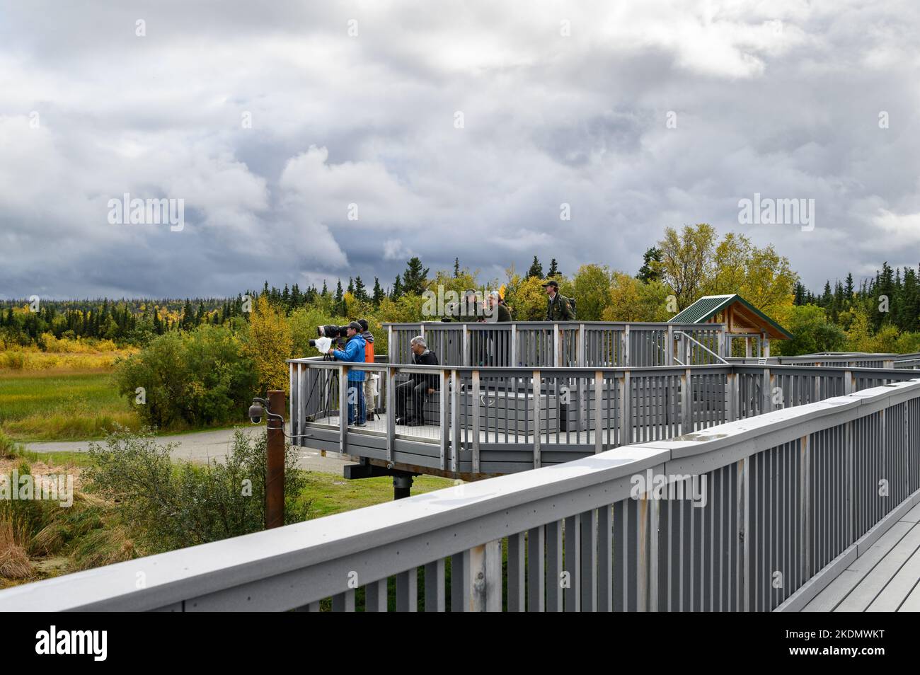 KATMAI NATIONAL PARK, AK – SEPTEMBER 14, 2022: New bear viewing ...