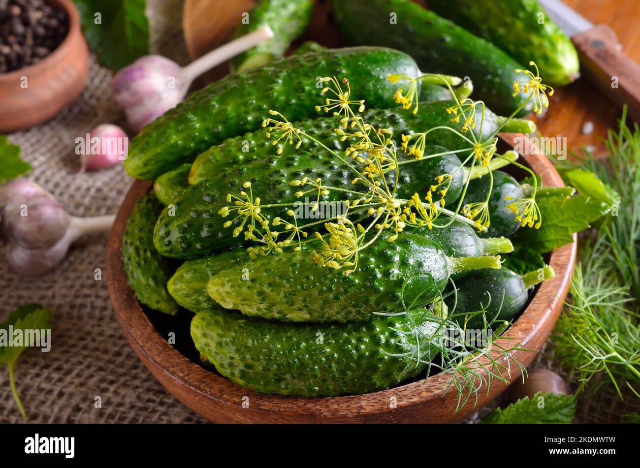 Fresh herbs in bowl hi-res stock photography and images - Alamy