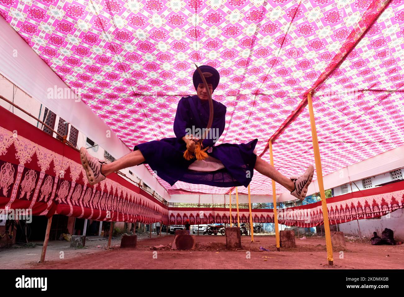 Sikh exercise with sword hi-res stock photography and images - Alamy