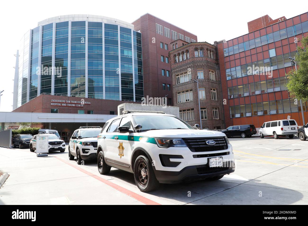 Berkeley, California, USA. 29th Oct, 2022. Law enforcement vehicles ...