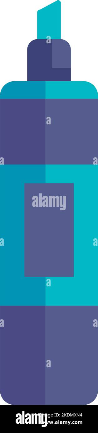 marker blue school supply Stock Vector Image & Art - Alamy