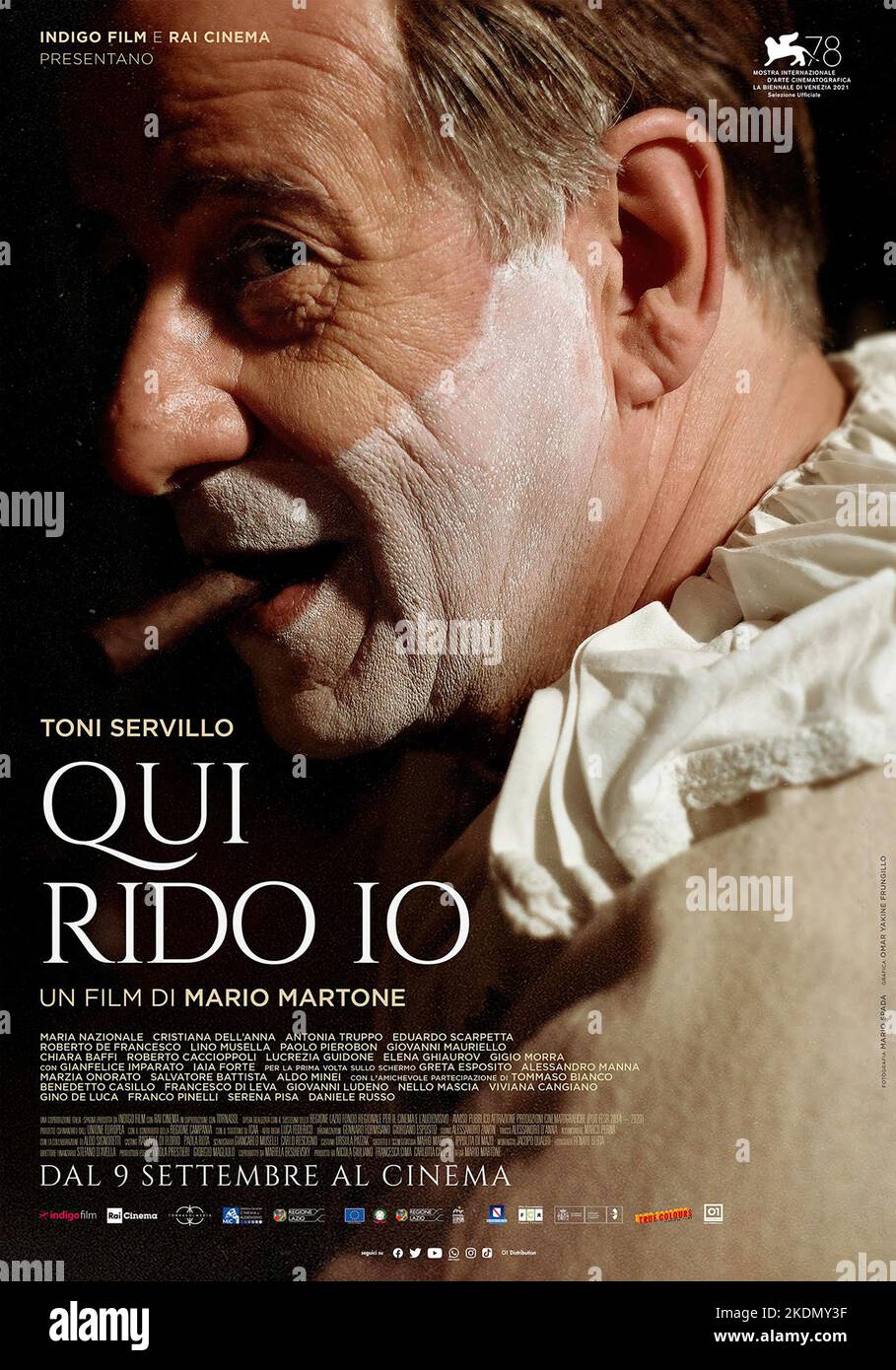 THE KING OF LAUGHTER, (aka QUI RIDO IO), Italian poster, Toni Servillo, 2021. © Film Movement ...