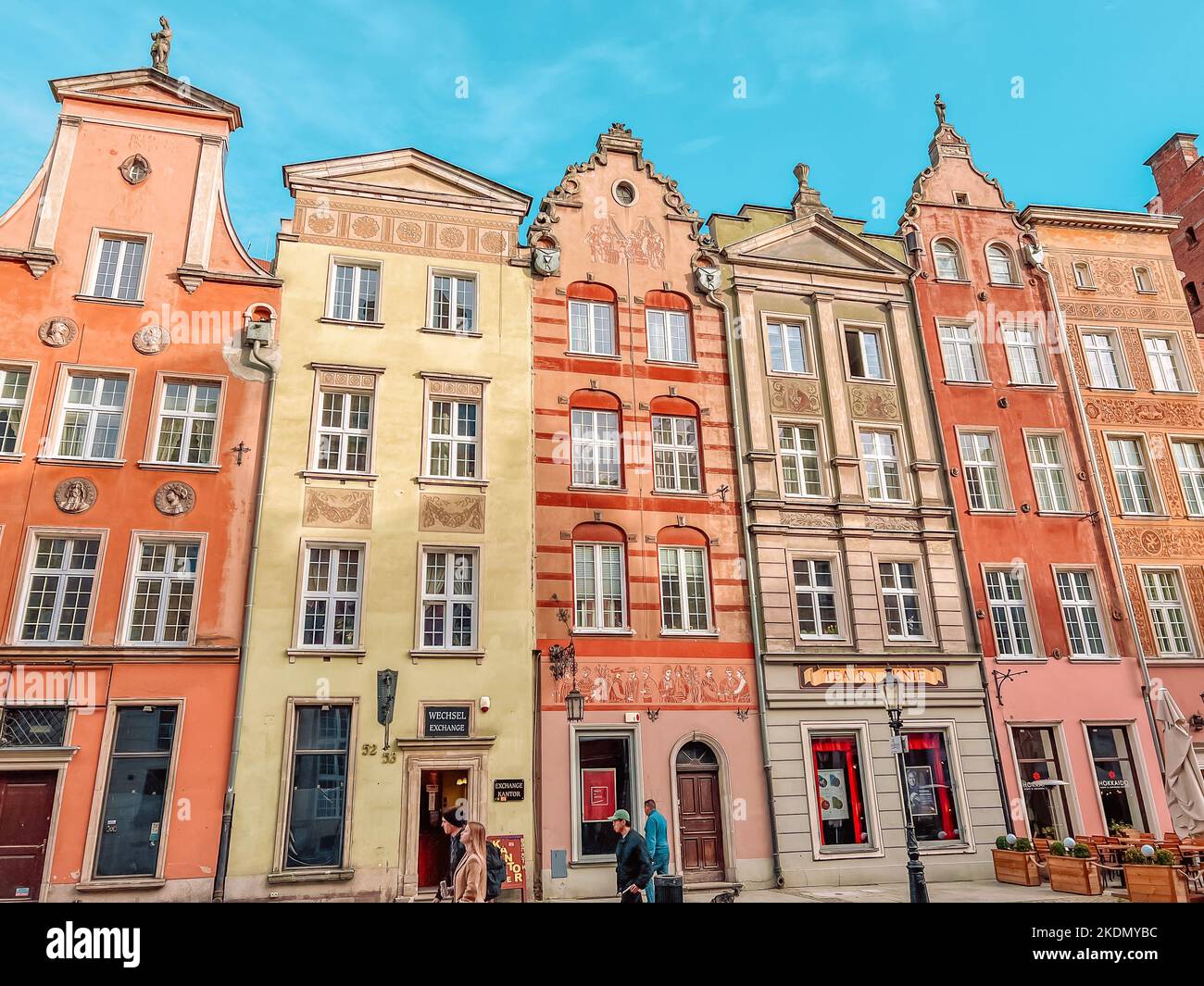 Gdansk, Poland - October 30, 2022: Old City. Long Market street. People ...