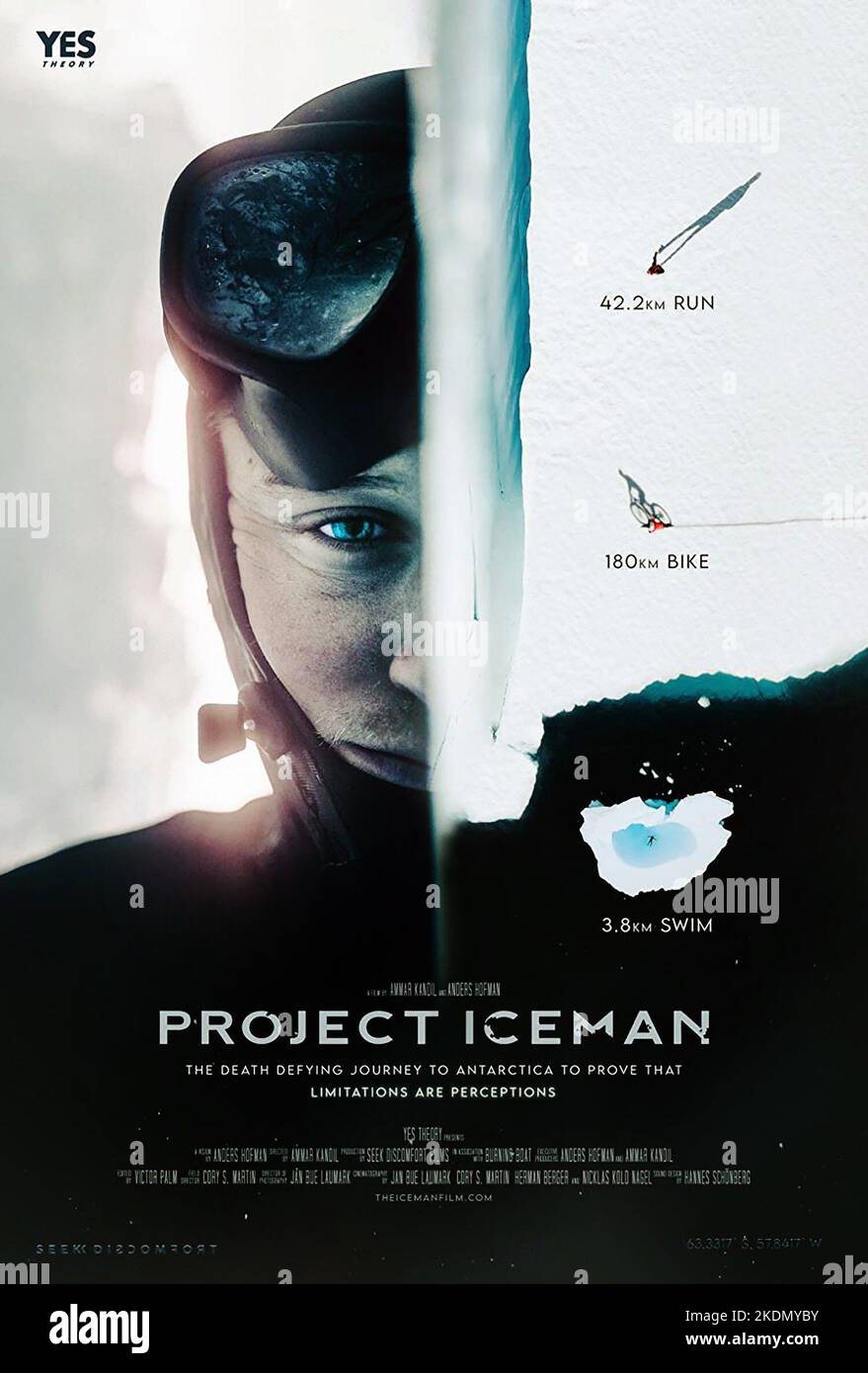 PROJECT ICEMAN, poster, Anders Hofman, 2022. © Yes Theory / courtesy ...
