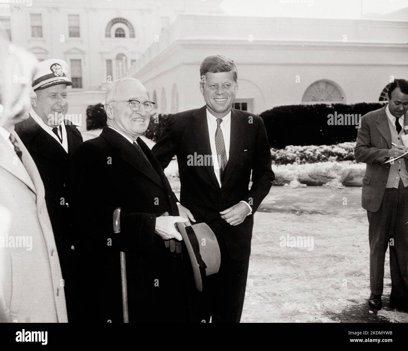 Photograph of President John F. Kennedy, on his first full day in ...