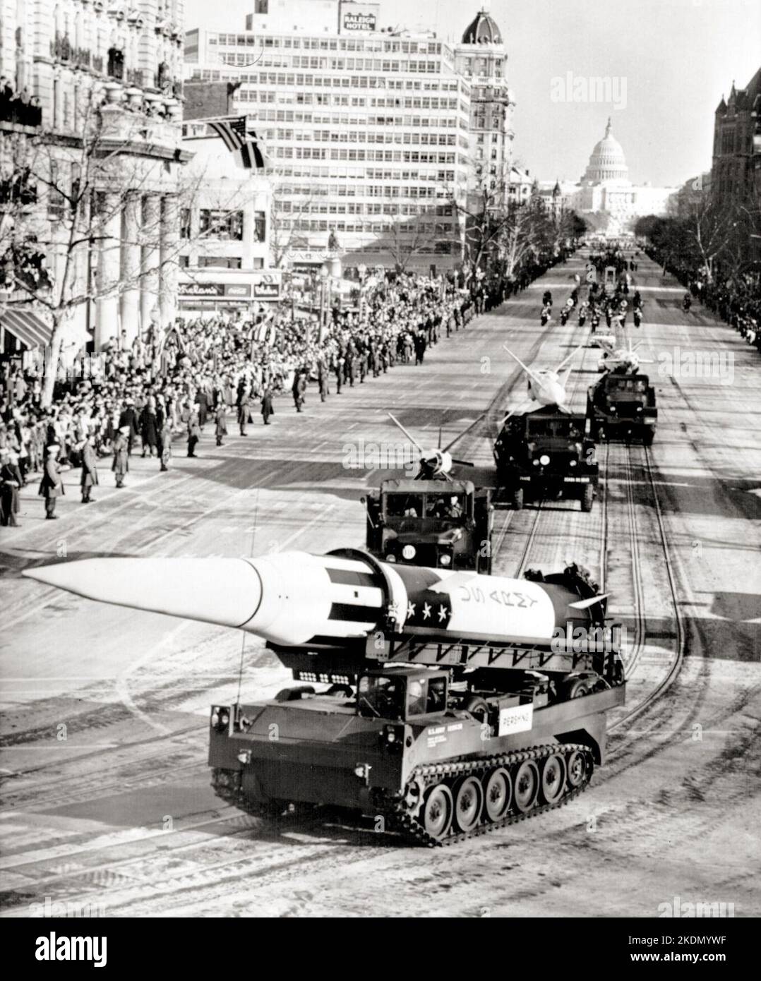 Pershing 1 at President J.F. Kennedy Inaugural Parade (20 January 1961 ...