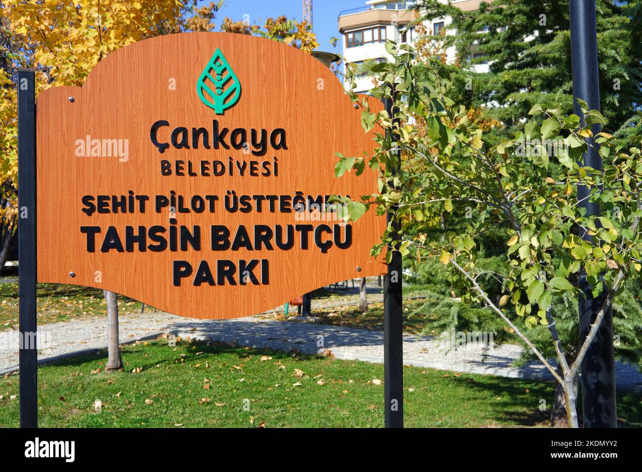 Park in Ankara dedicated to lieutenant Tahsin Barutcu. Army pilot died ...