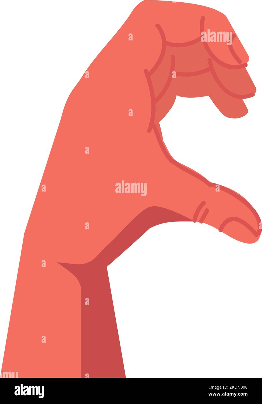 hand forming half heart Stock Vector Image & Art - Alamy