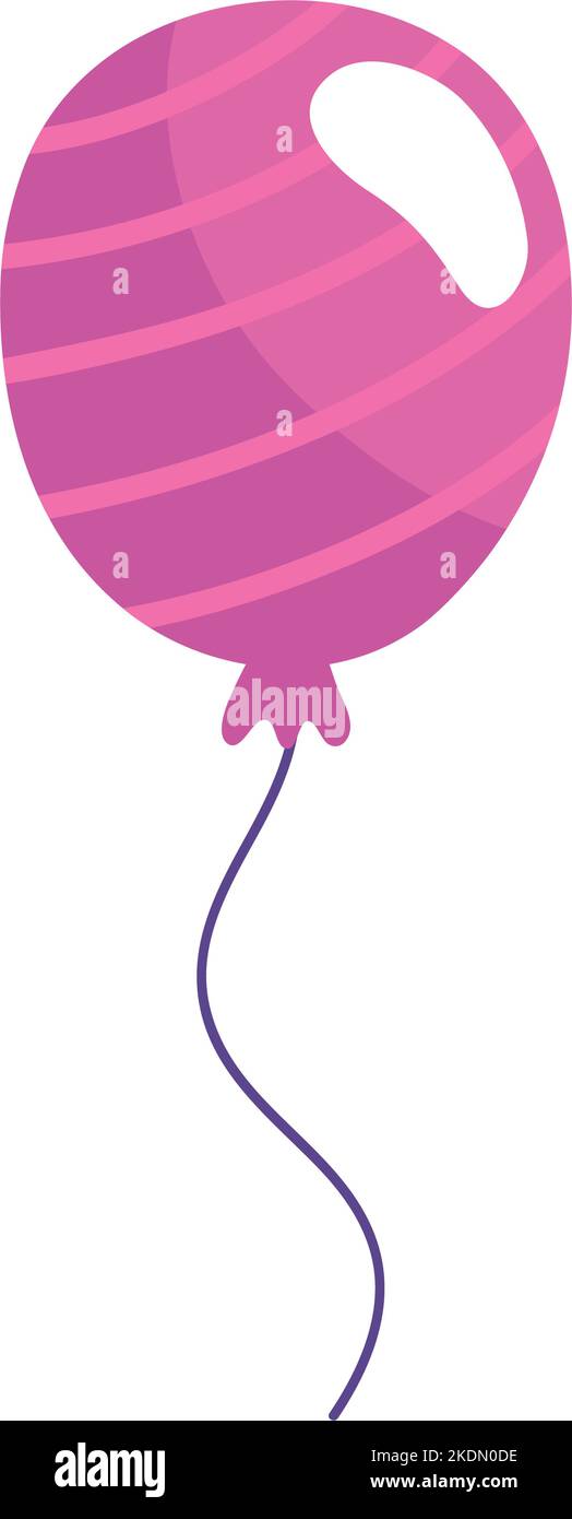 Pink Balloon Helium Floating Stock Vector Image And Art Alamy