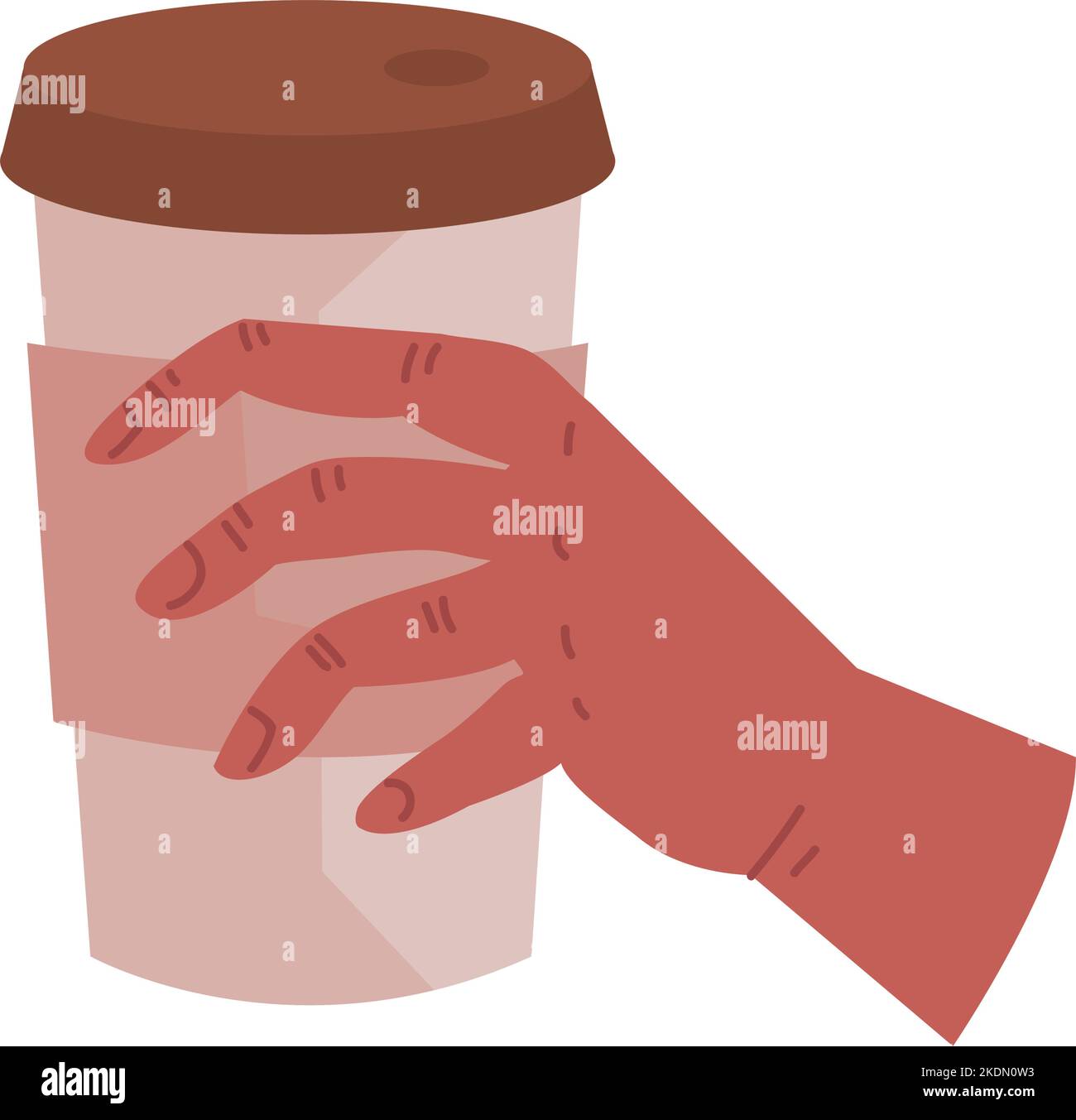 hand with take away coffee Stock Vector Image & Art - Alamy