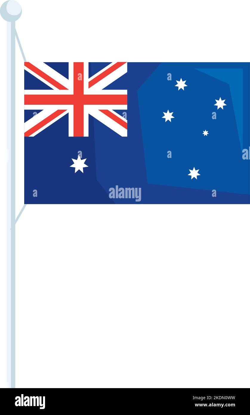 Australian flag pole Stock Vector Images - Alamy