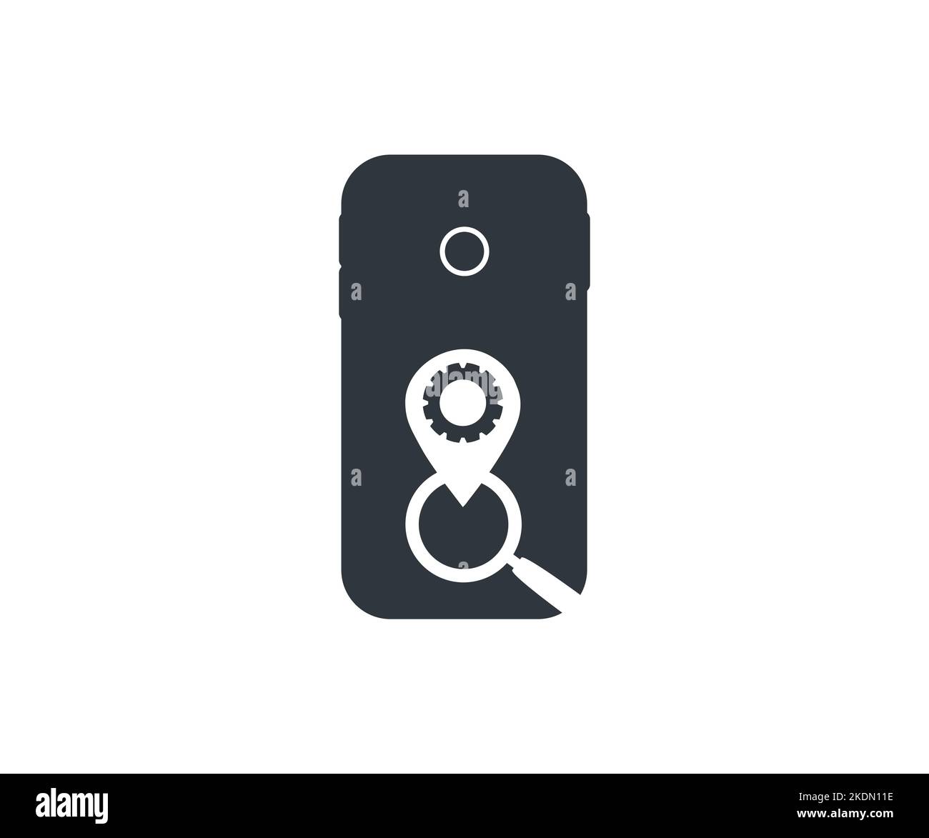 Phone logo component Stock Vector Images - Alamy