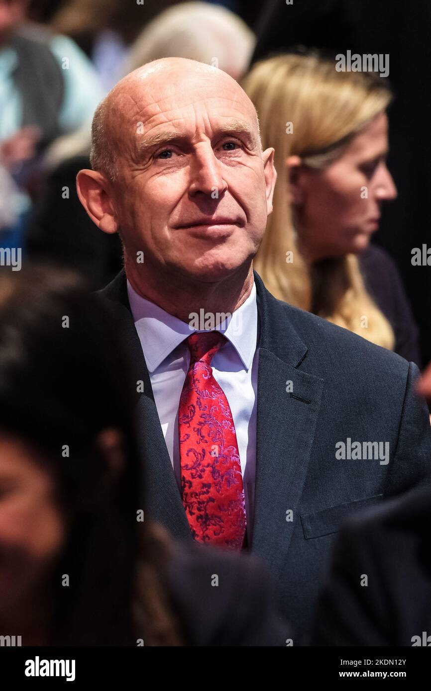John Healey, (Shadow Secretary of State for Defence), in his seat for the tribute to the late ...