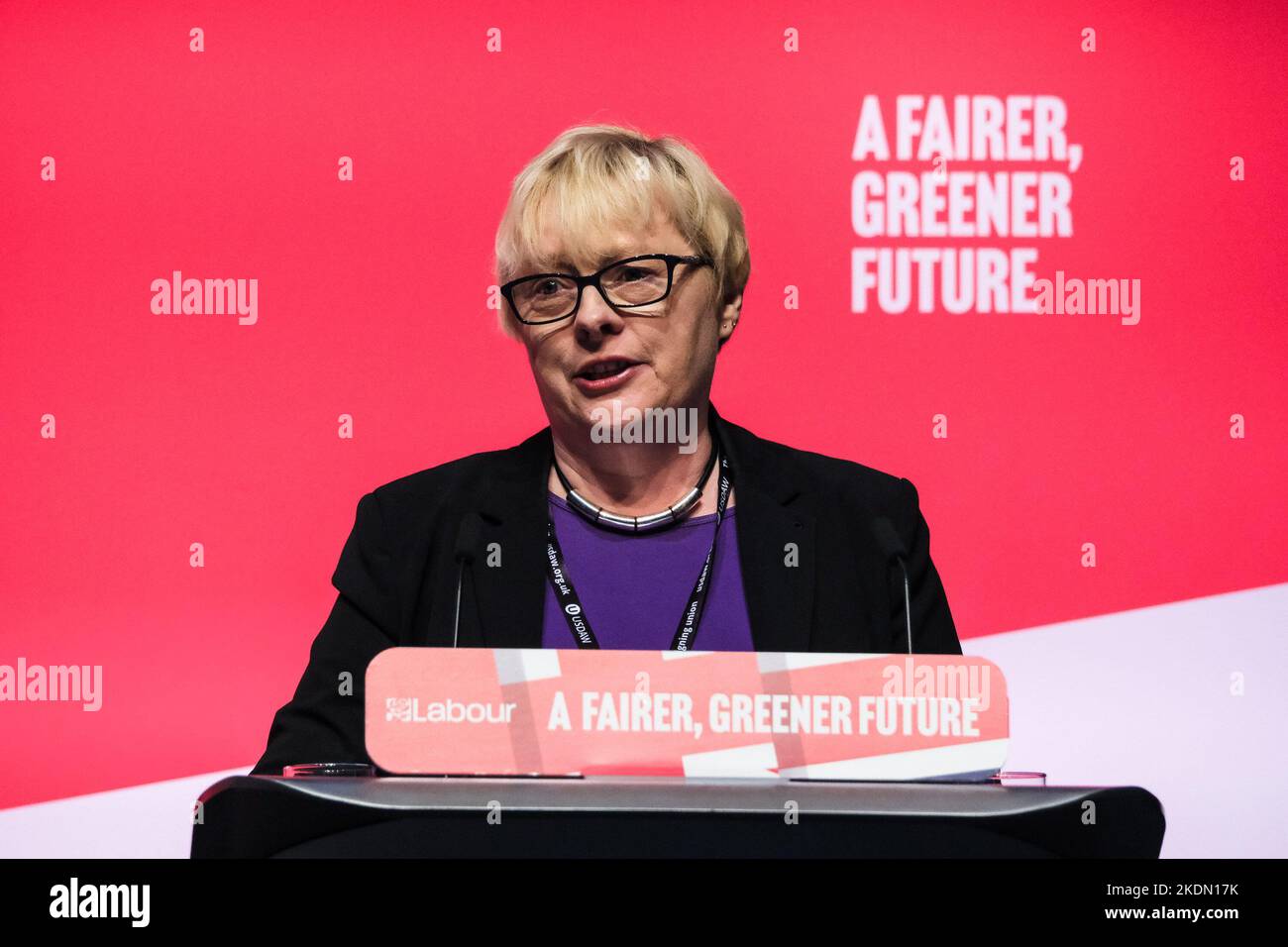 Angela Eagle opens conference photographed during the Labour Party ...