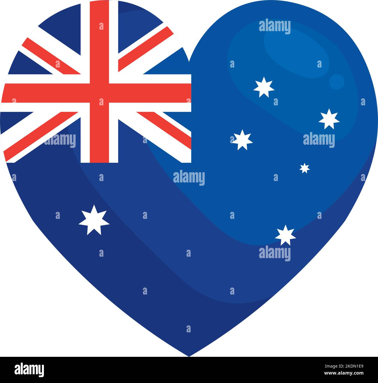 australian flag in heart Stock Vector Image & Art - Alamy