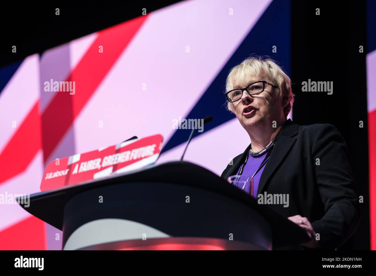 Angela Eagle opens conference photographed during the Labour Party ...