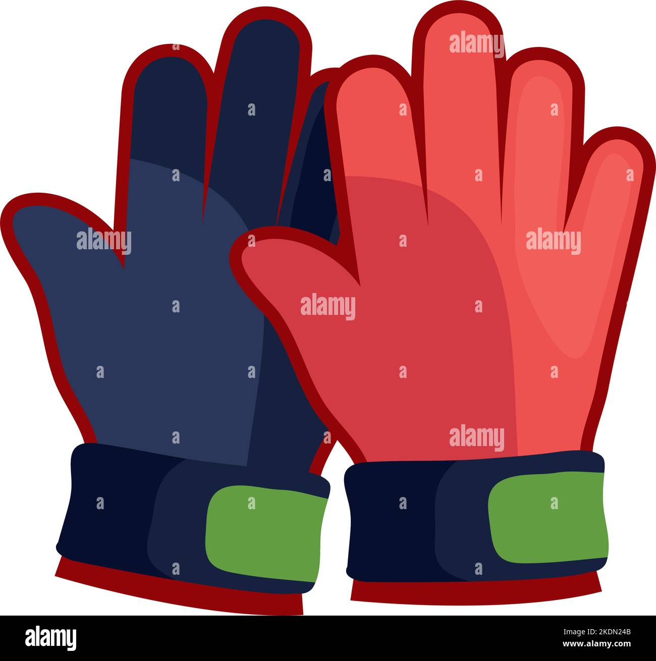 soccer goalkeeper gloves equipment Stock Vector Image & Art - Alamy