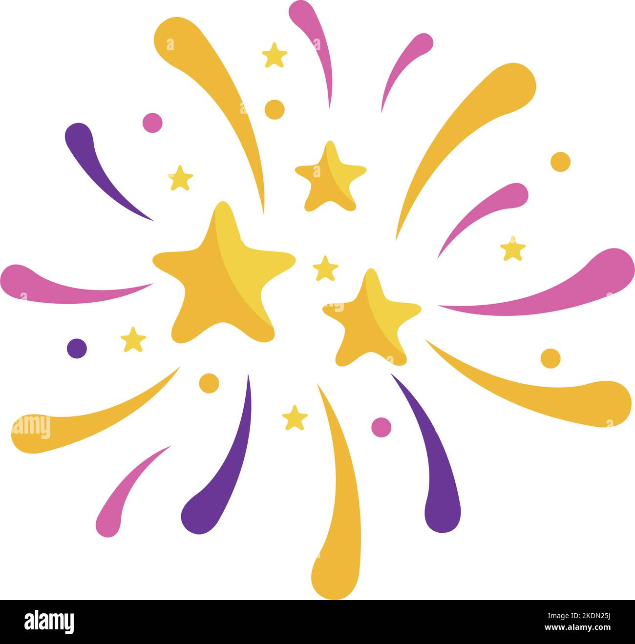 golden fireworks splash Stock Vector Image & Art - Alamy