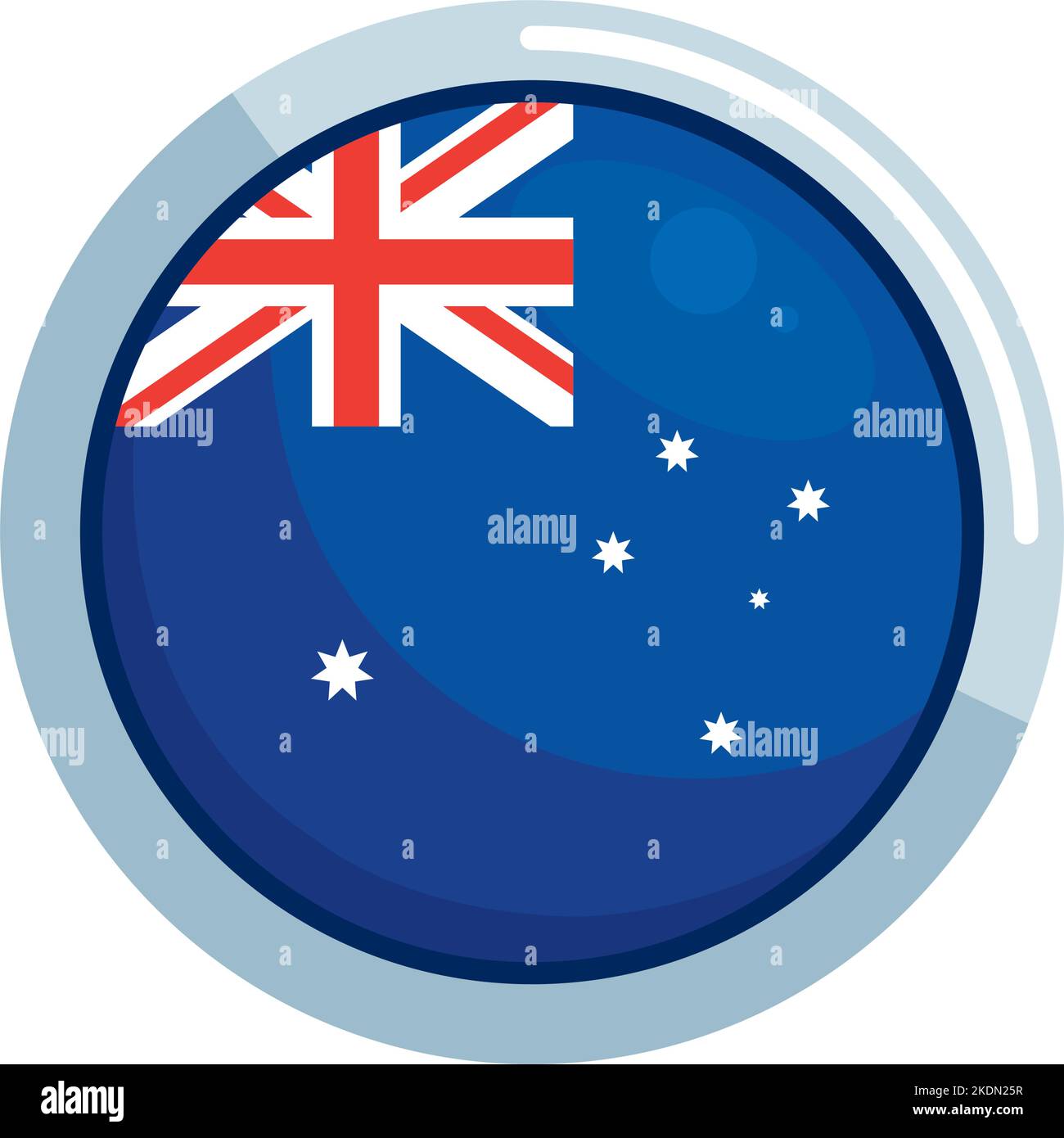 Australian flag in circle Cut Out Stock Images & Pictures - Alamy