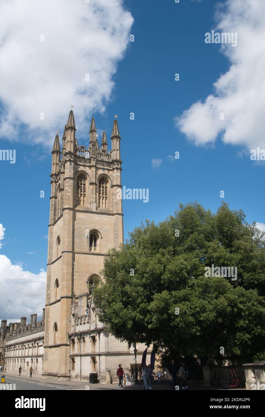 Magdalen Tower, Magdalen College, Oxford, Oxfordshire, England Stock ...