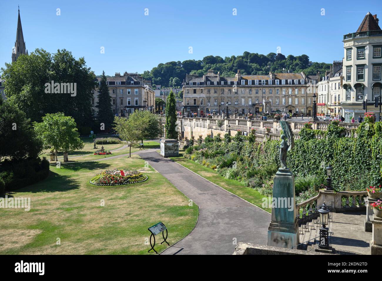 Parade Gardens Public Park in Bath Somerset England UK Stock Photo - Alamy