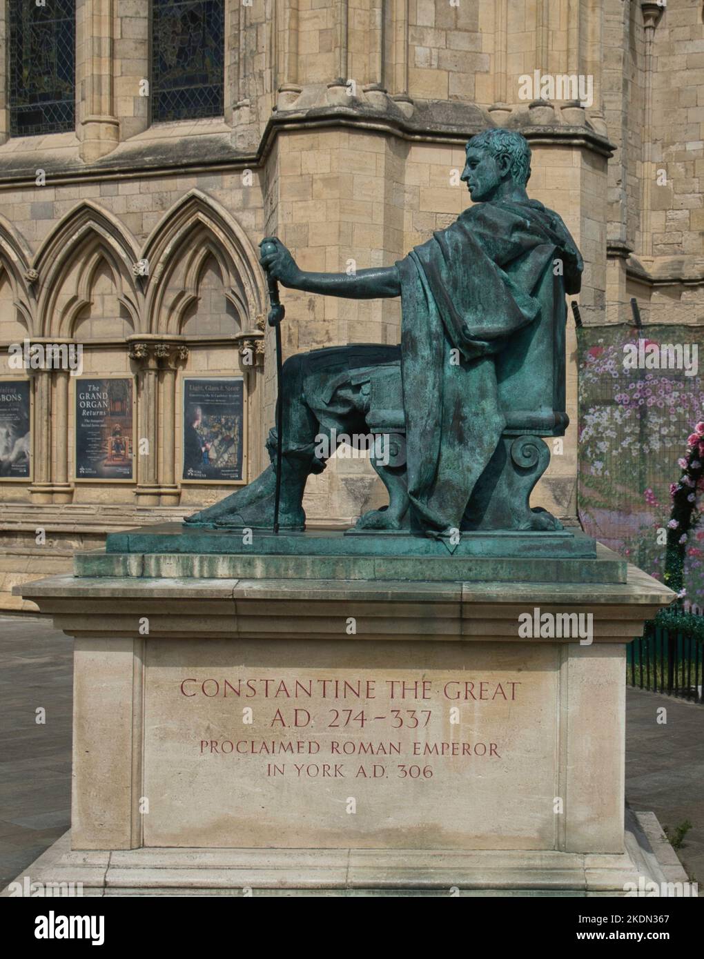 Bronze statue of Roman Emperor Constantine The Great (AD 274-337 ...