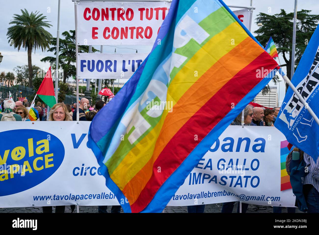 ROME, ITALY - 5 NOVEMBER 2022: National Peace Demonstration for Russo ...