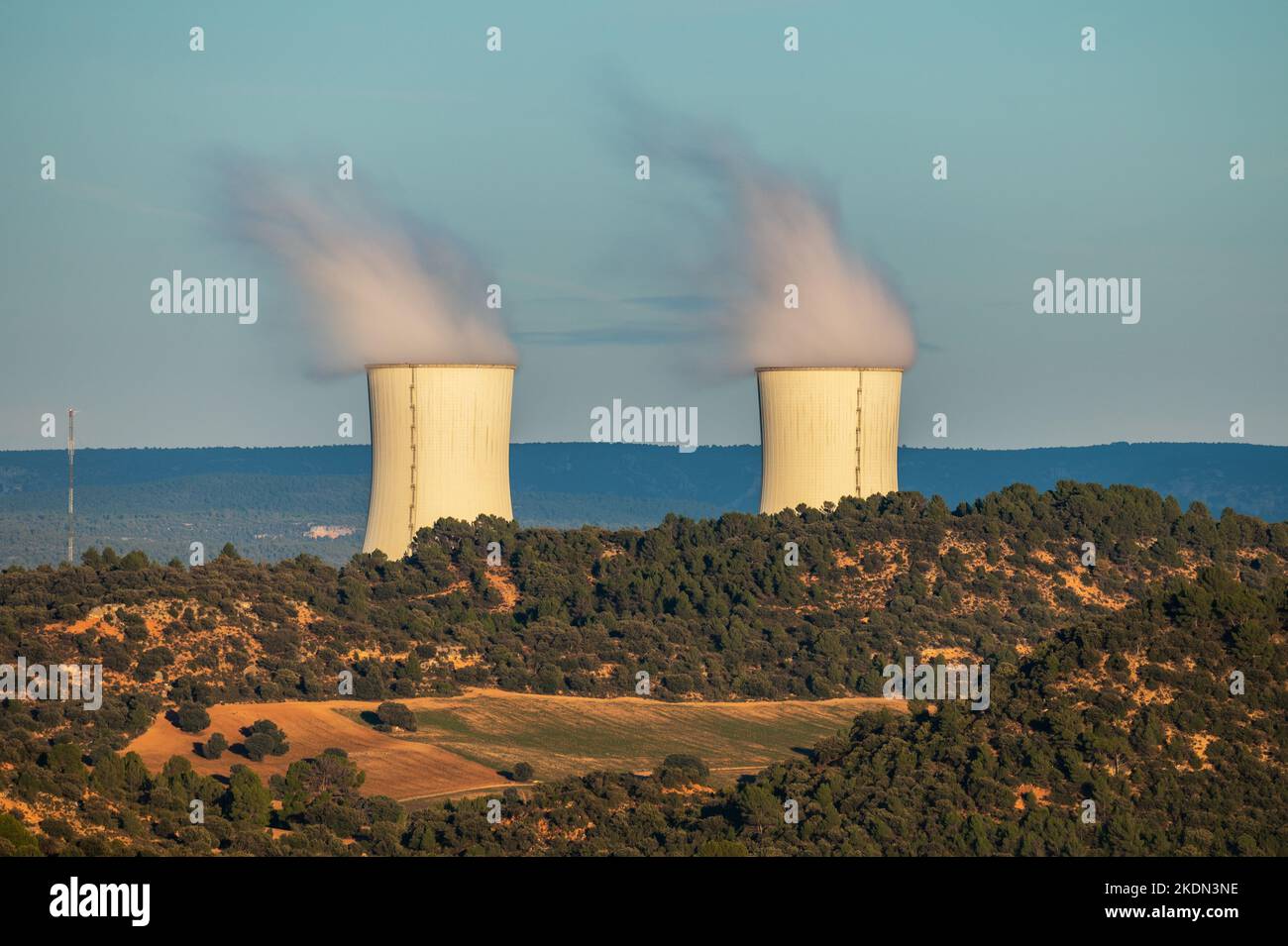 Guadalajara, Spain. 07th Nov, 2022. Water steam is seen emerging from ...