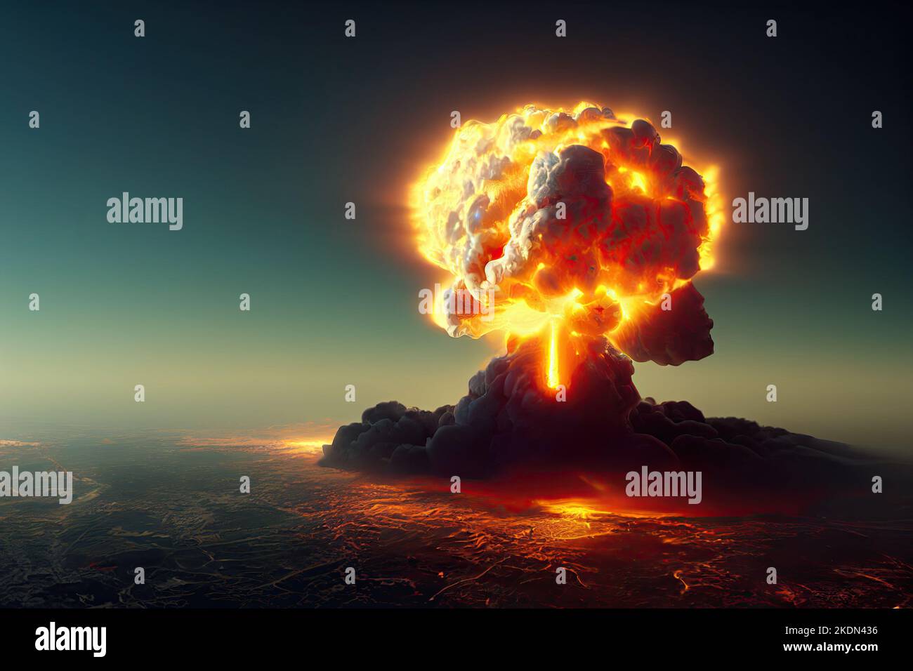 Nuclear explosion creating mushroom hi-res stock photography and images ...