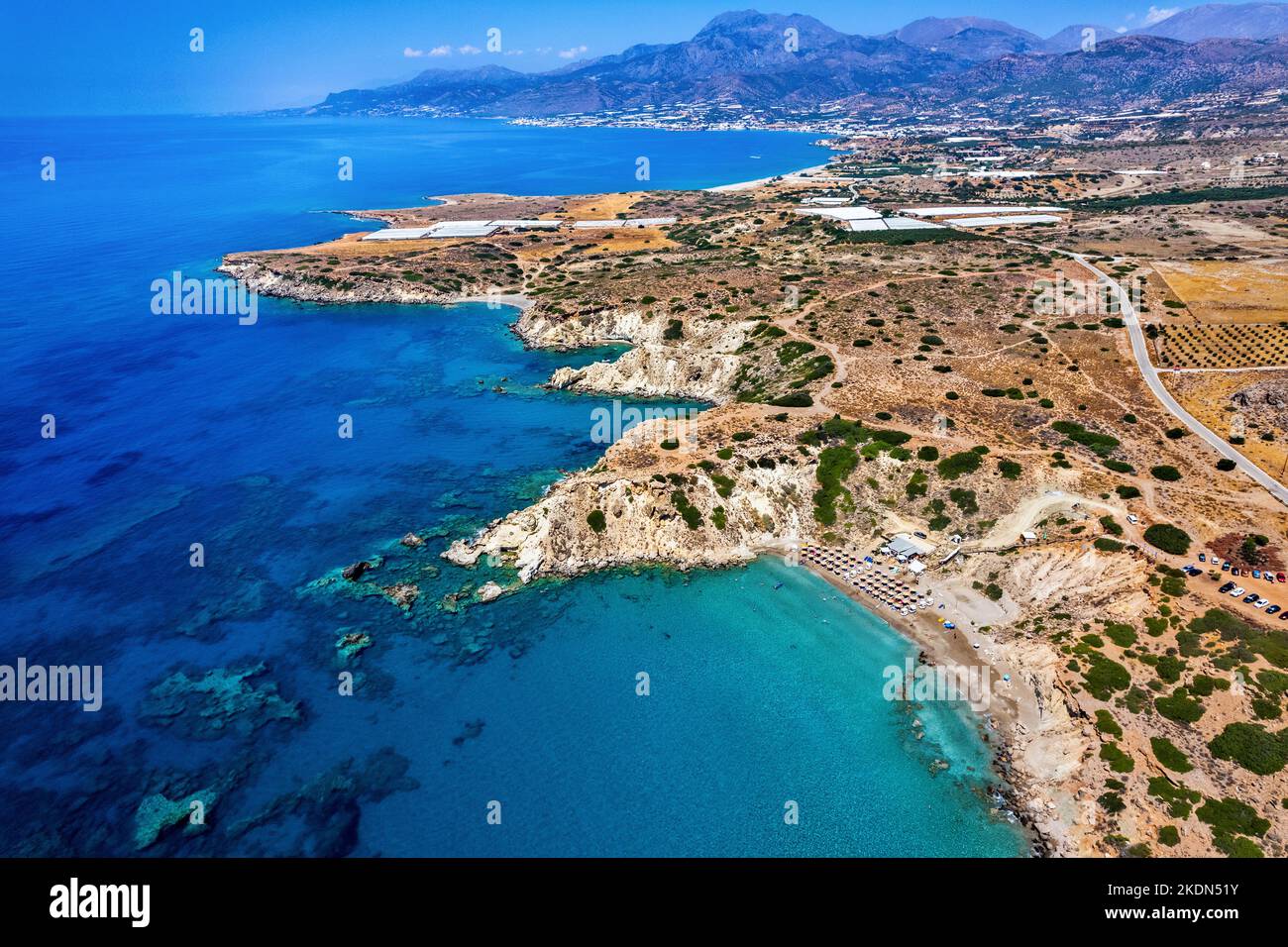 Ammoudi beach (also known as "Dragon's Cave"), somewhere between ...