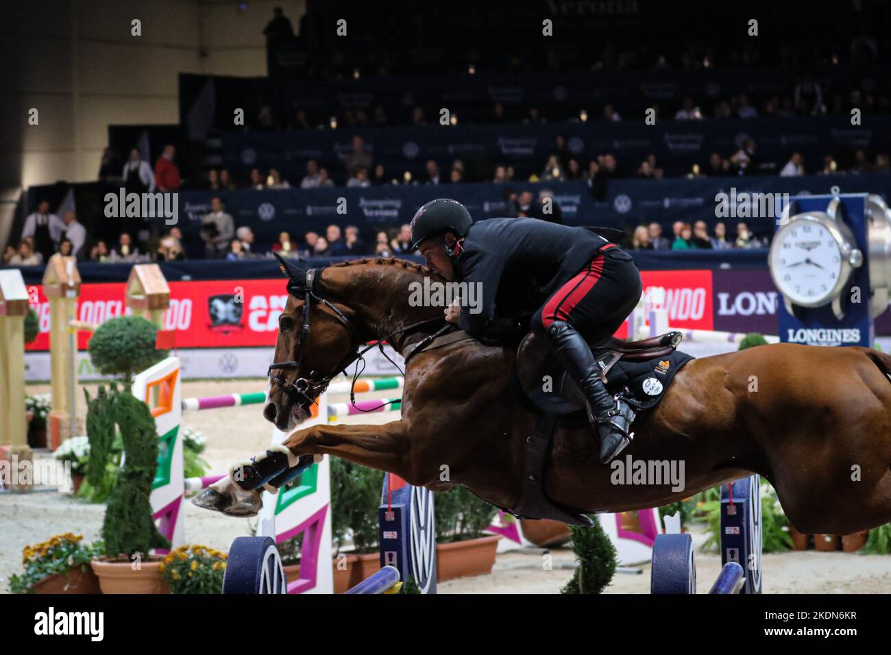 Verona, Italy. 06th Nov, 2022. Emanuele Gaudiano (horse: Chalou) during ...