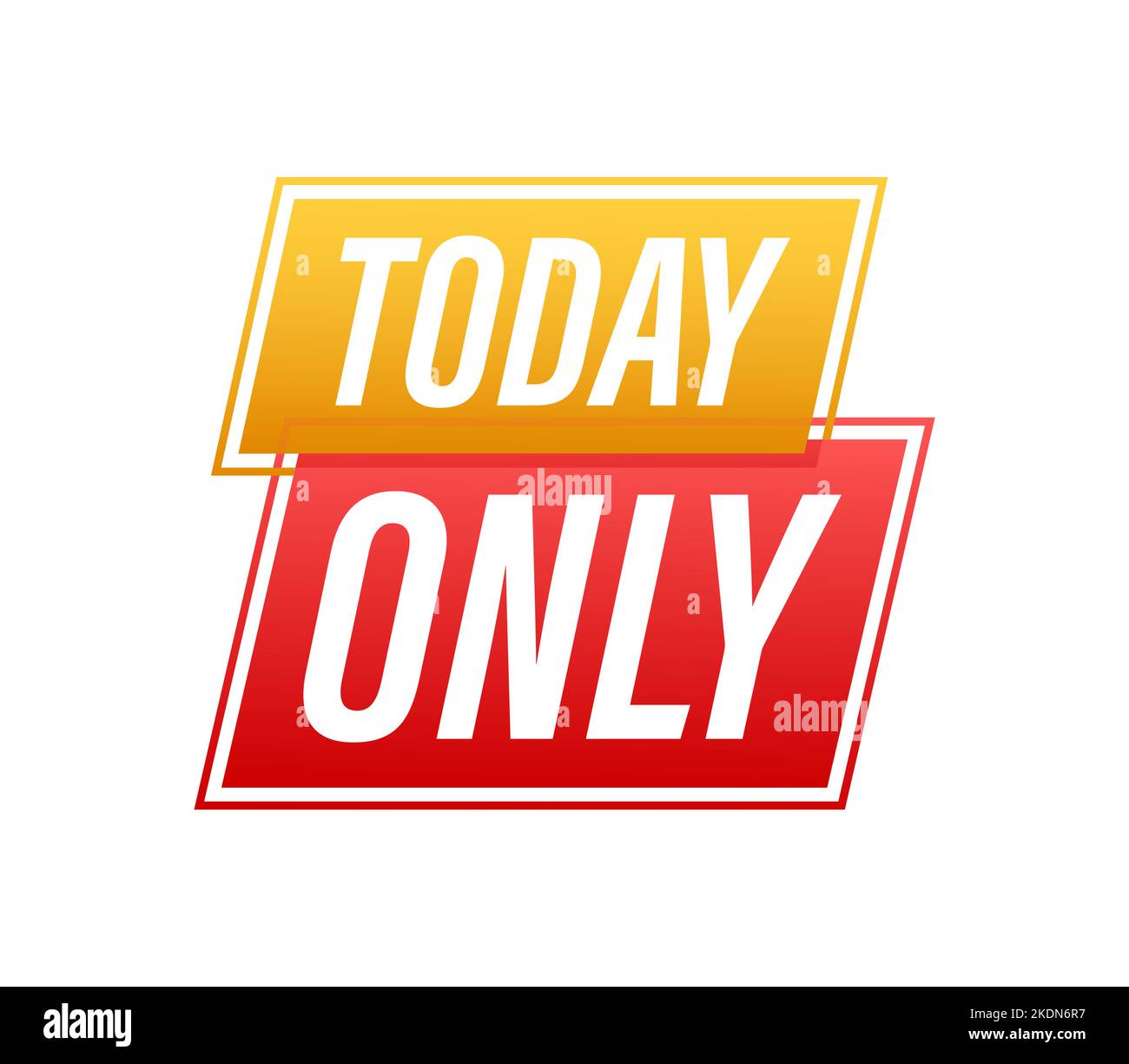 Flat today only megaphone for promotion design. Speech bubble icon ...