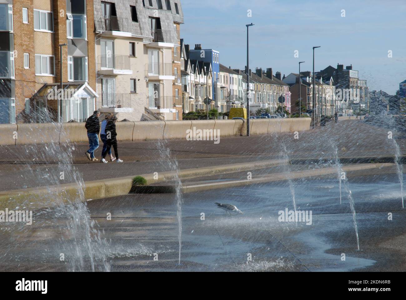 Fountains, Morecambe promenade, Lancashire, England, UK Stock Photo - Alamy