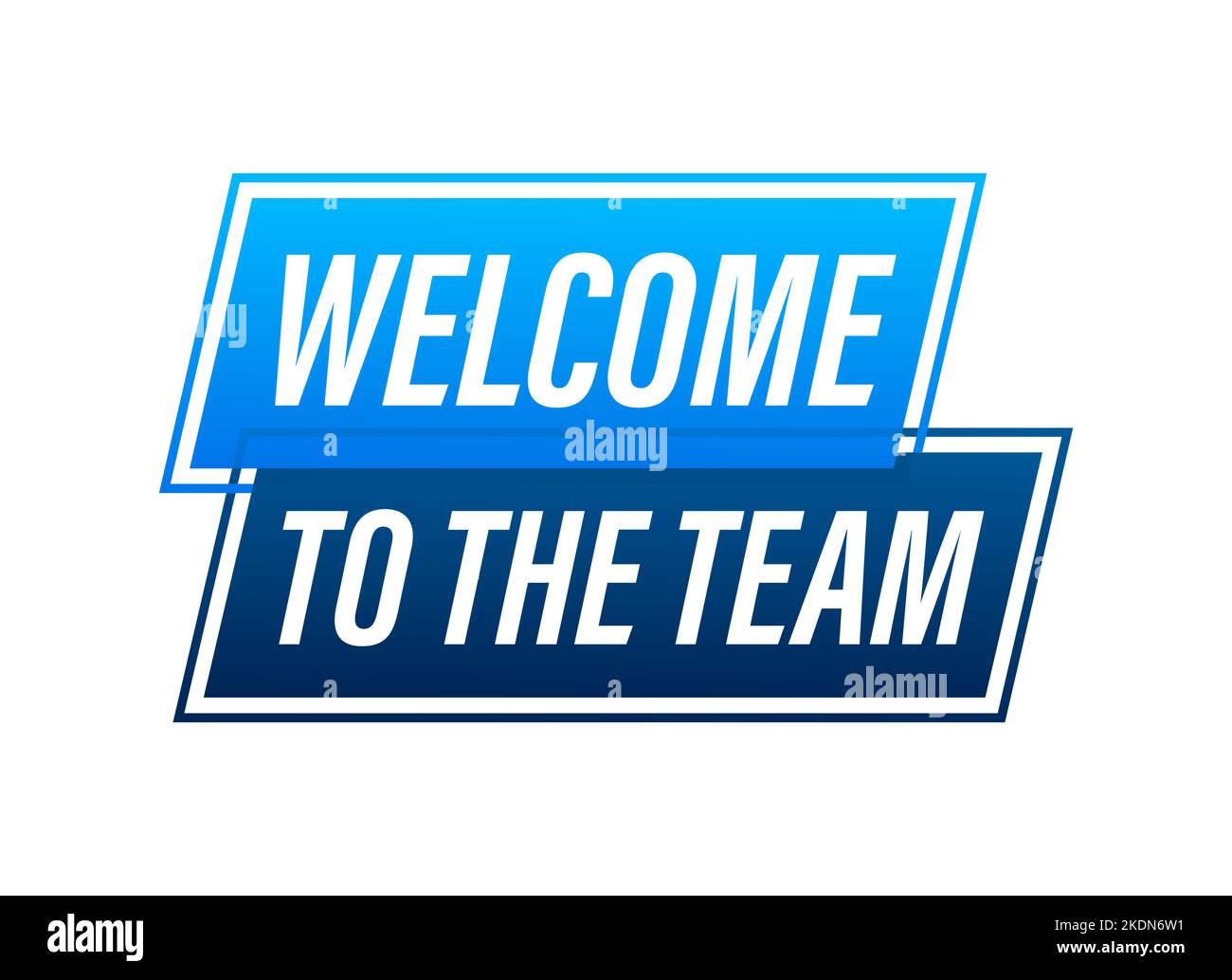 Welcome to the team written on speech bubble. Advertising sign. Vector ...