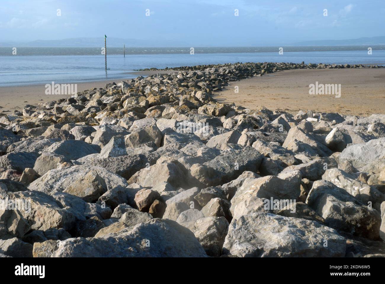 Stone Jetty, Morecambe bay, Lancashire, England, UK Stock Photo - Alamy