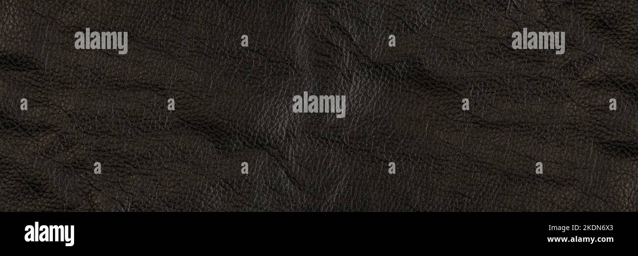 black leather texture, close-up of black genuine leather. Leather top ...