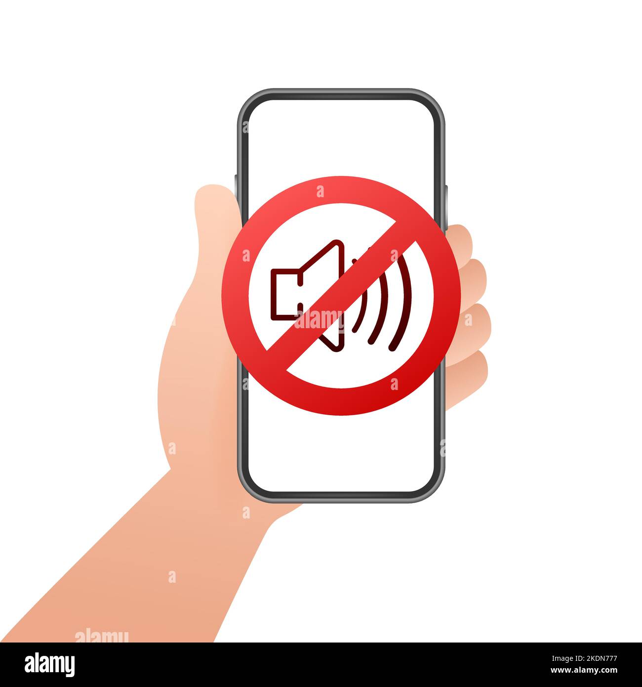 No sound phone. Telephone call. Cell phone vector icon. Device icon ...