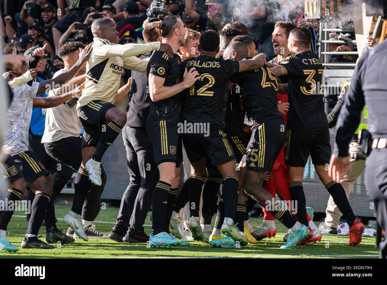 Los Angeles FC celebrate winning the MLS Cup against the Philadelphia ...