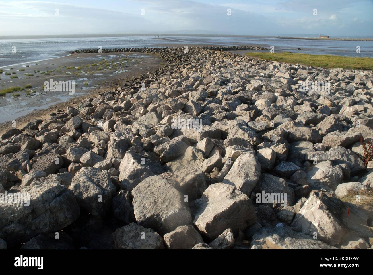 Stone Jetty, Morecambe bay, Lancashire, England, UK Stock Photo - Alamy