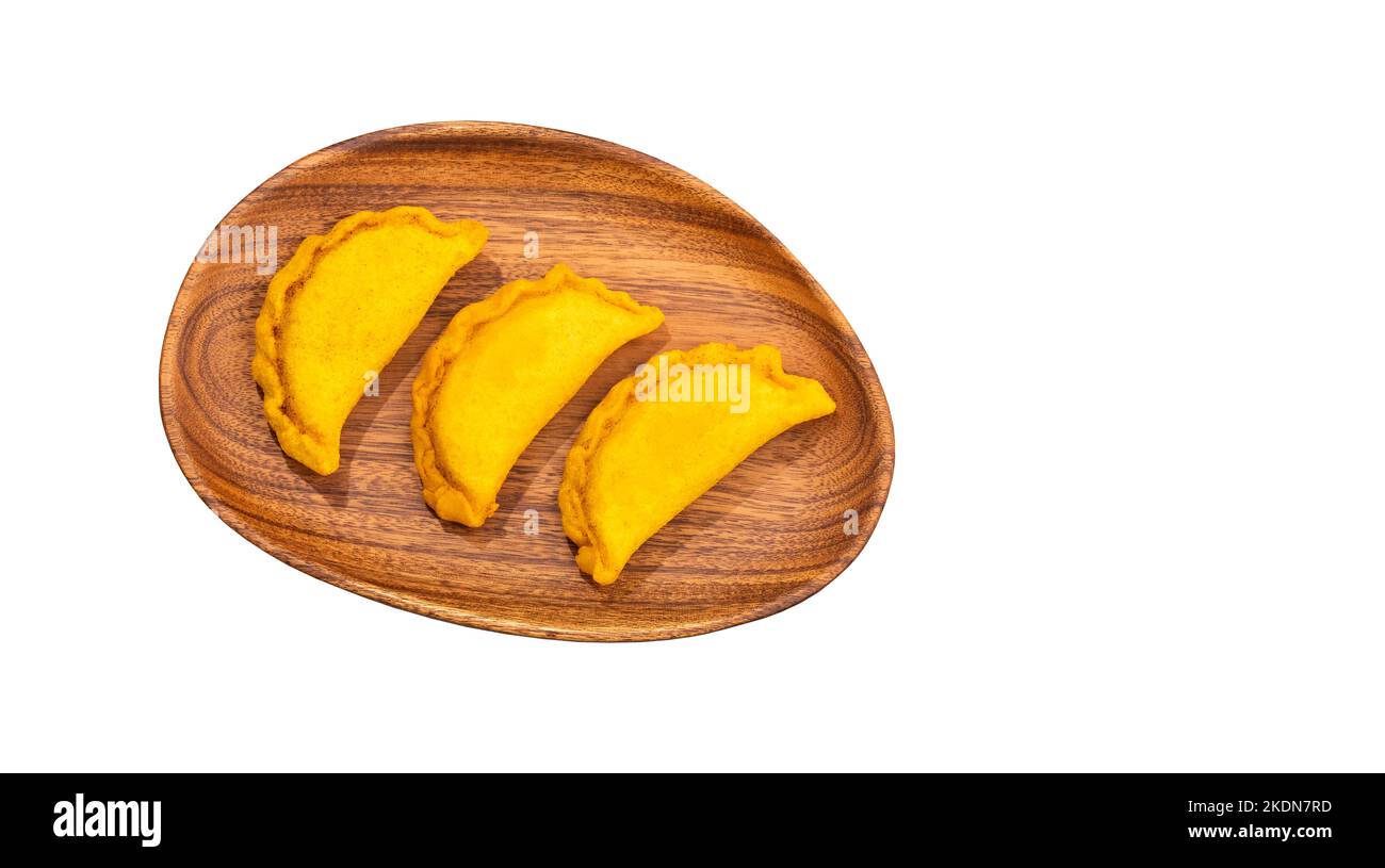 Typical homemade Colombian empanadas - Fried Colombian food Stock Photo ...