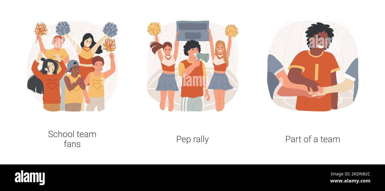 High school student socialization isolated cartoon vector illustration ...