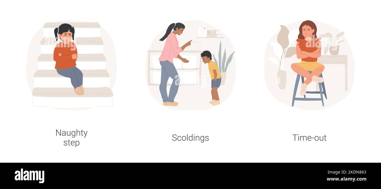 Child naughty step Stock Vector Images - Alamy